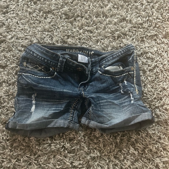 Shorts | S Dark Washed Blue Jean Ripped Shorts | Poshmark